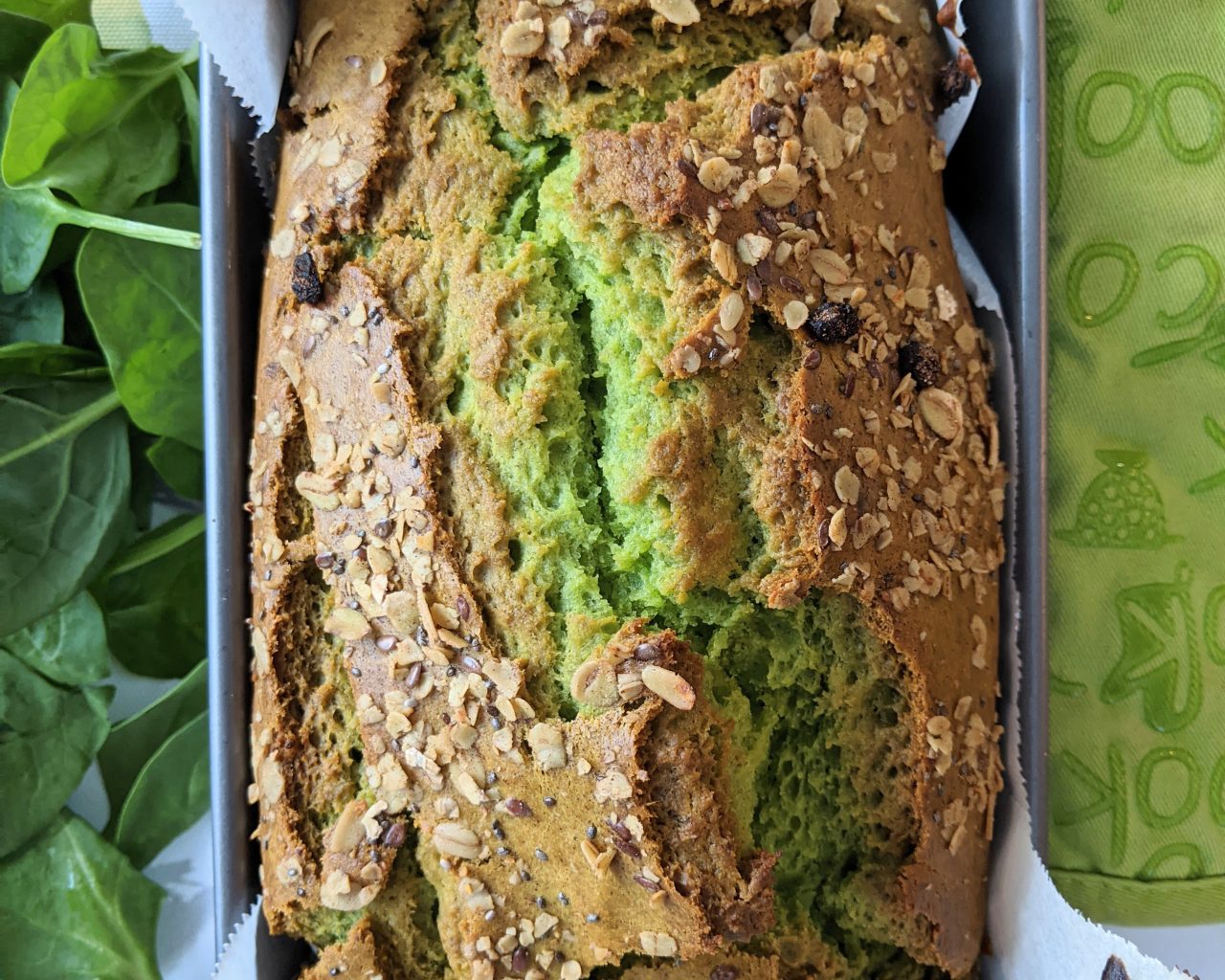 Spinach Banana Loaf - Mother May I Bake Spinach Banana Loaf - Mother May I Bake